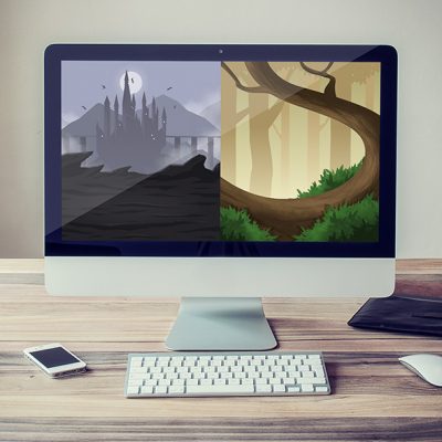 Gothic Mist Game Background - Bevouliin
