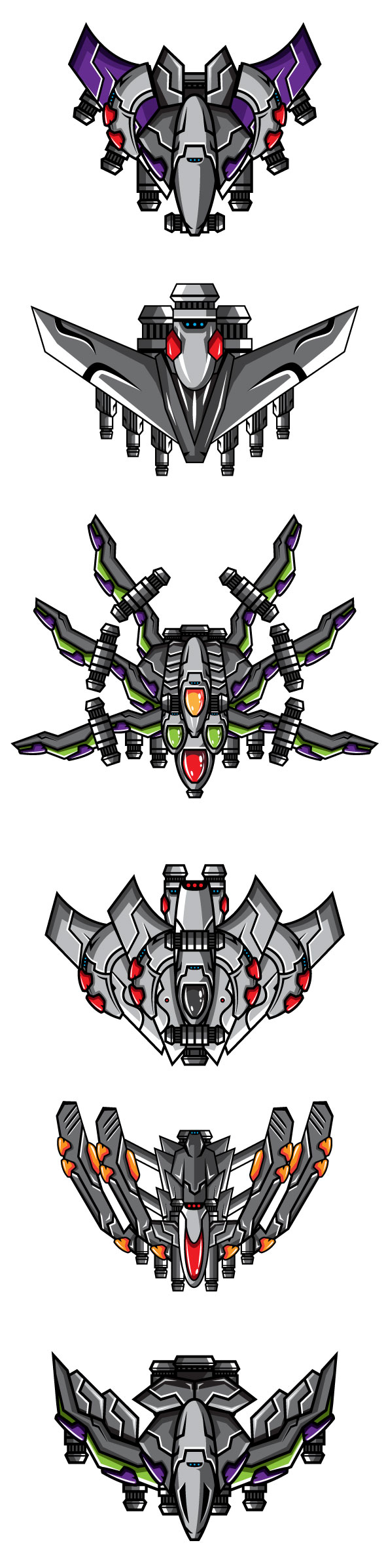 Top Down Space Shooter Bosses - Bevouliin